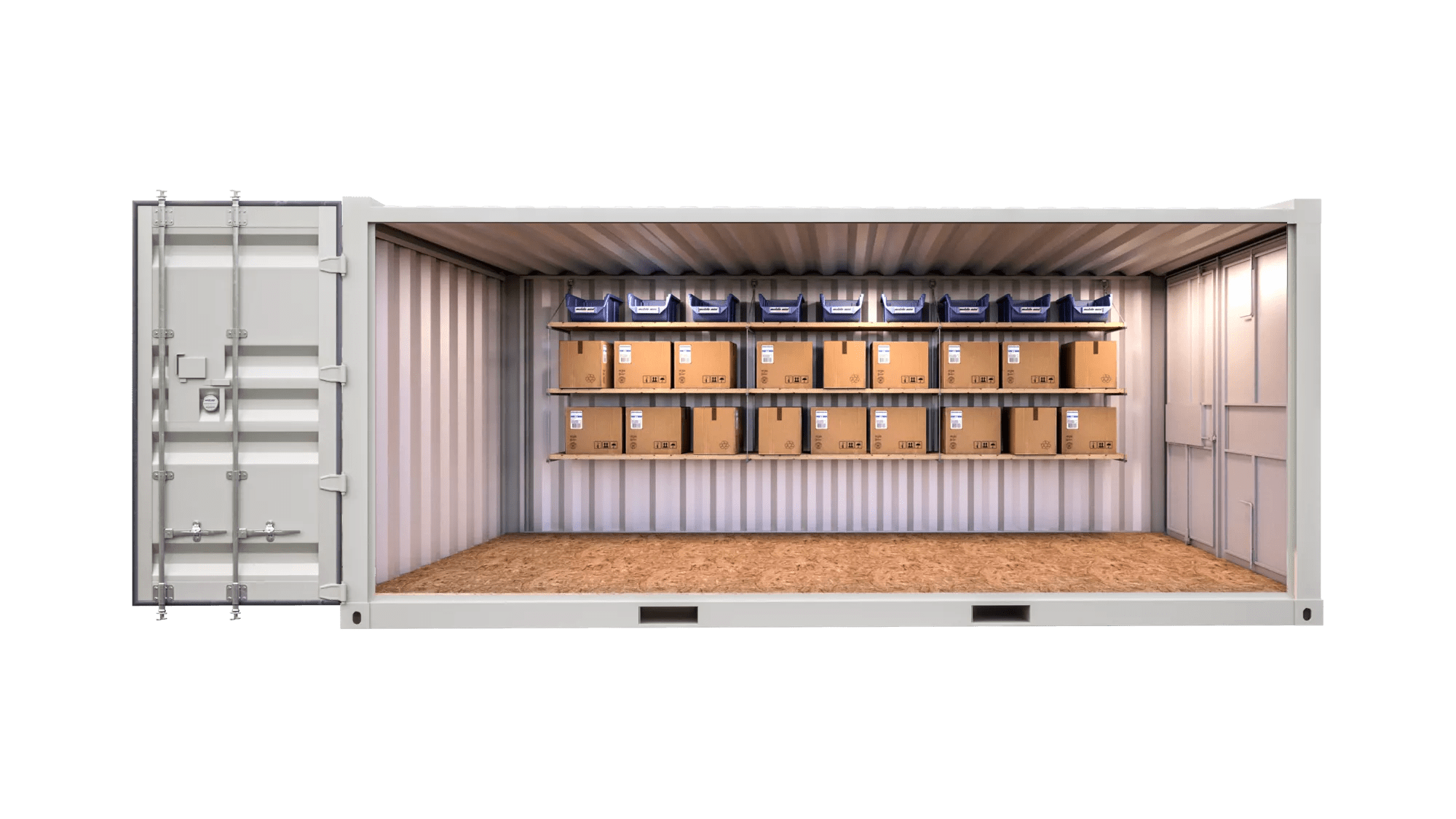 Basic Container Shelving & Pipe Racking Customizations | WillScot